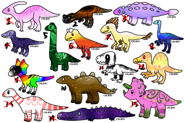 View topic - Dinosaur adoptables! 3-6 C$ each! - Chicken Smoothie
