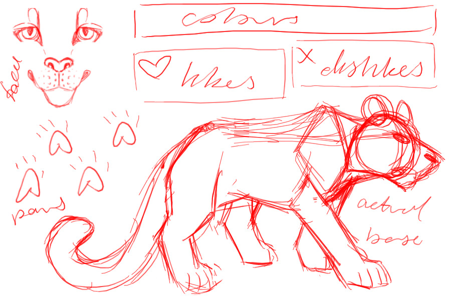 View topic - snow leopard base sketch - Chicken Smoothie